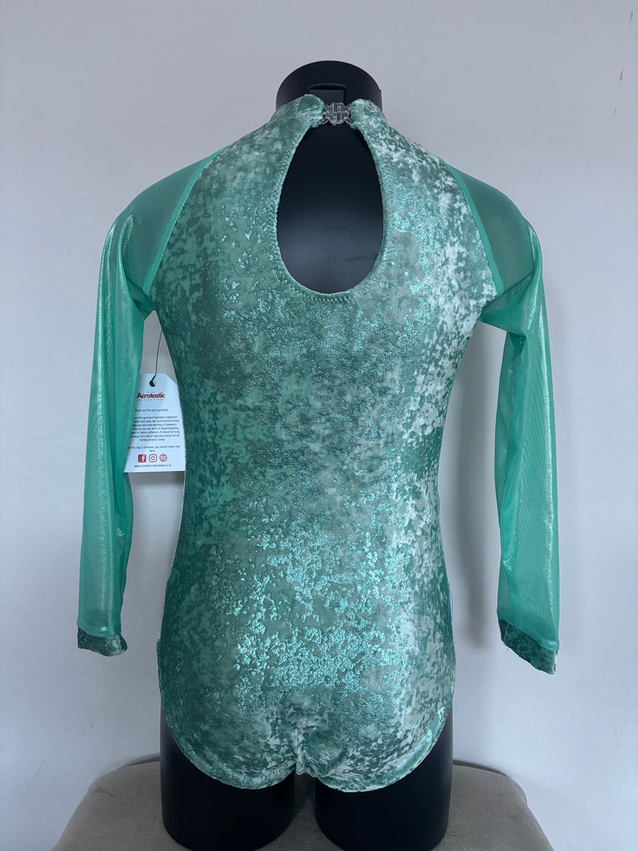 Andrea Leotard - Mint Fizz/ultra sheen mesh – Acrotastic Dancewear
